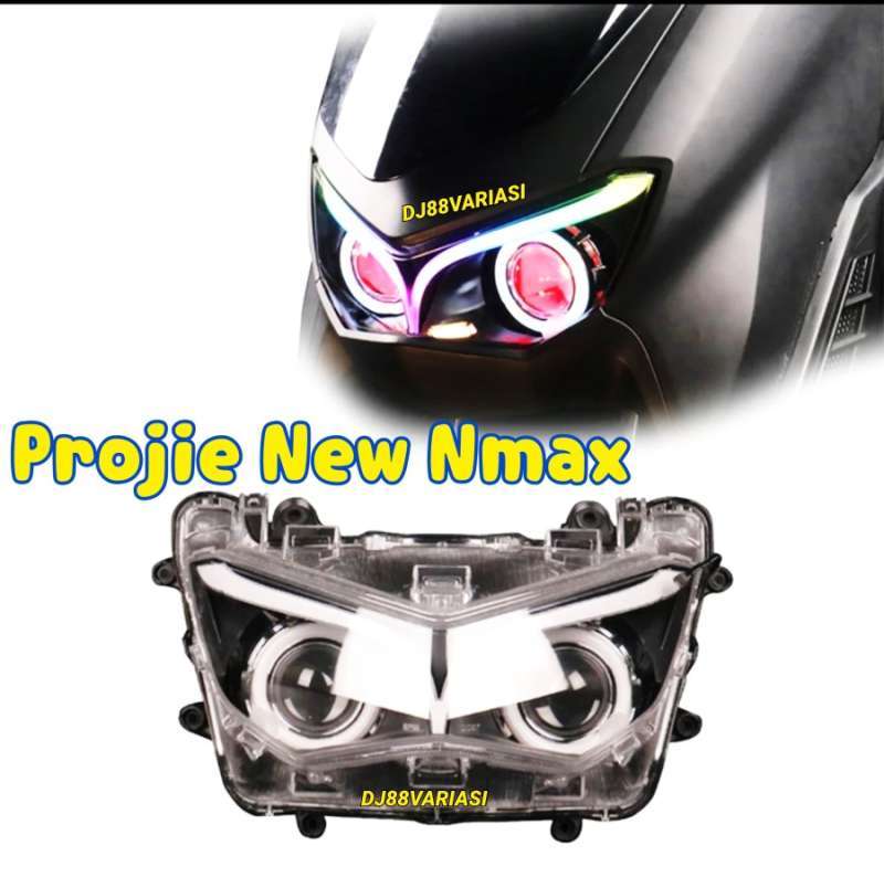Jual Projie Biled New Nmax Projector Headlamp Lampu Utama Led Alis Rgb ...