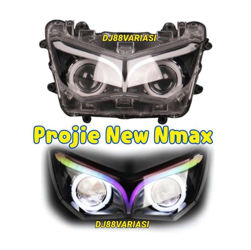 Jual Projie Biled New Nmax Projector Headlamp Lampu Utama Led Alis Rgb ...