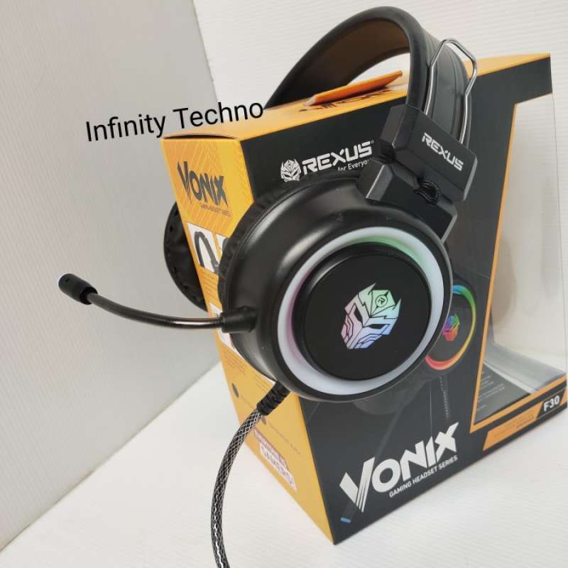 Promo Headset Gaming Rexus Vonix F30-List Hitam putih Diskon 9% di ...