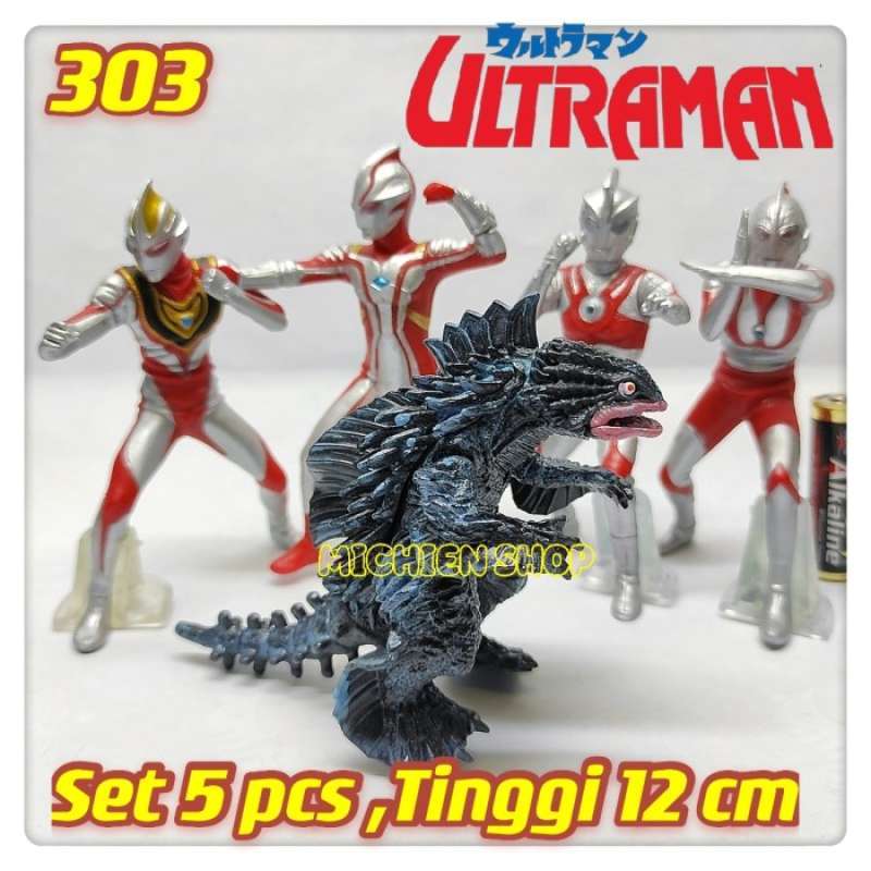 Promo Ultraman Fusion Action Figure Ultraman Set 5 pcs Diskon 9% di ...