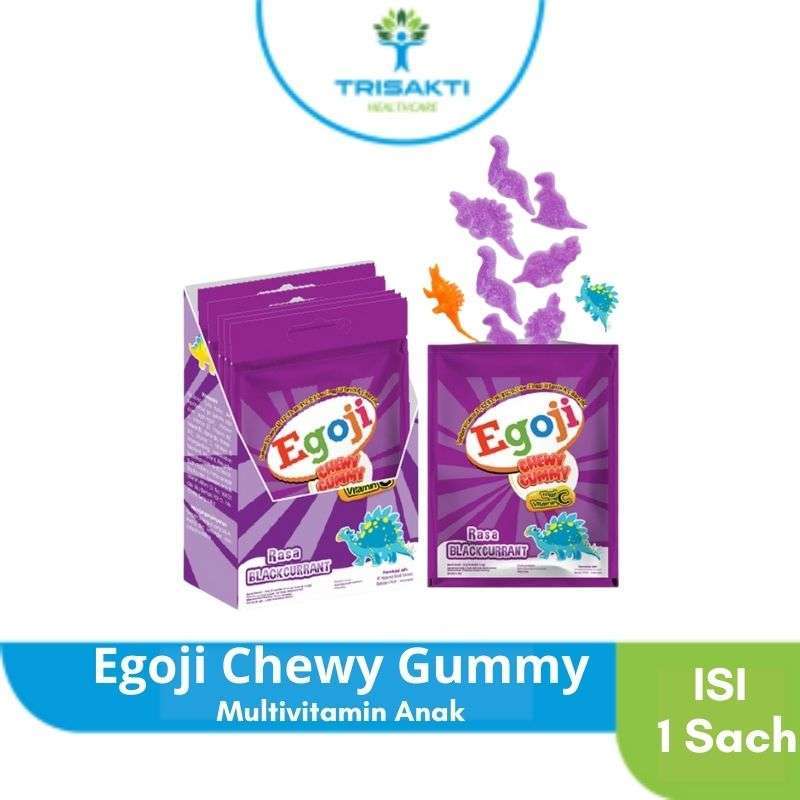 Promo Egoji Chewy Gummy Rasa Blackcurrant 1 Sachet Multivitamin Anak ...
