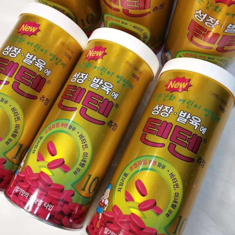 Promo TEN TEN Chewable Tablet Vitamin Korea isi 120 pcs Growth Vit ...