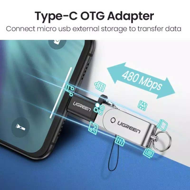 Promo UGREEN OTG TYPE C TO MICRO USB CABLE ADAPTER Diskon 50% di Seller ...