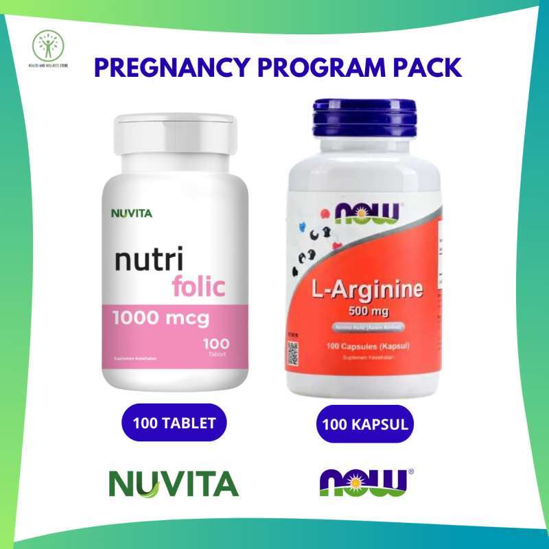 Jual Paket Nuvita Nutri Folic 1000 Mcg 100 Tablet Dan Now Foods L ...
