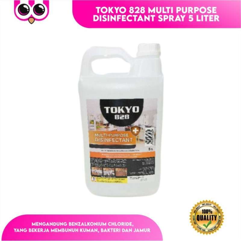 Promo [ 5 LITER ] TOKYO 828 MULTI PURPOSE DISINFECTANT SPRAY 5 LITER ...