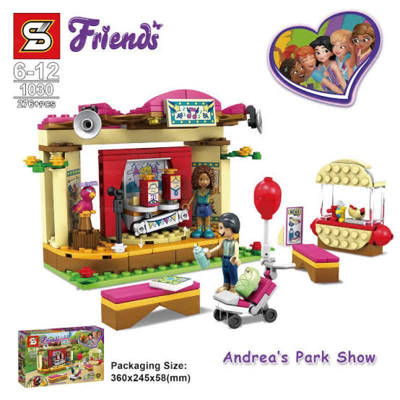 Promo Sy 1030 Friends Andrea Park Show | Diy Brick Block Mainan Balok Building Diskon 63% Di ...