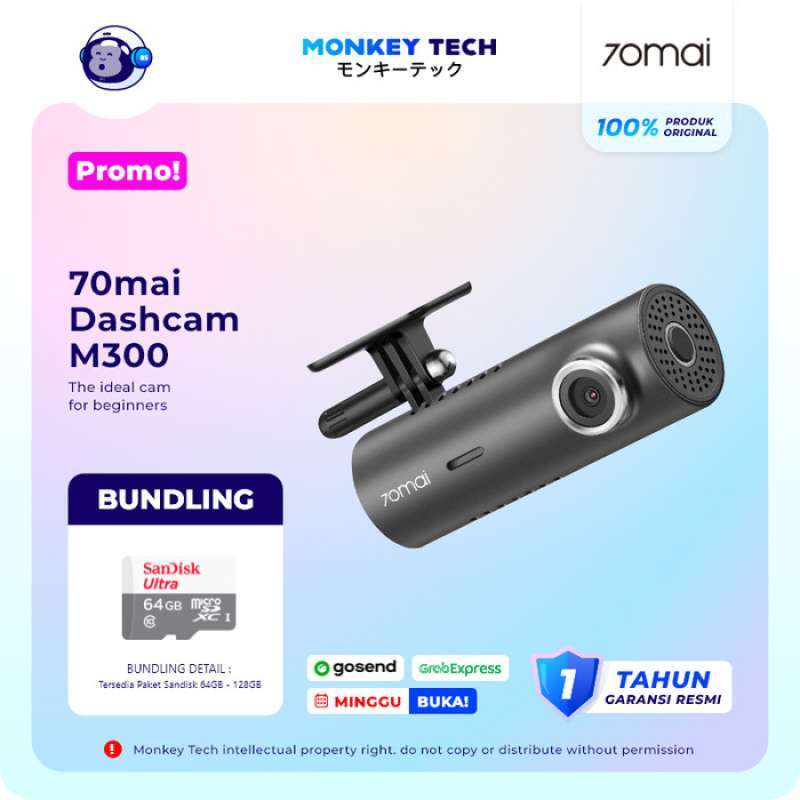 Promo 70MAI DASH CAM M300 1296P FOV 140 NIGHT VISION 70MAI M300 Diskon 50% di Seller Seaesaw ...