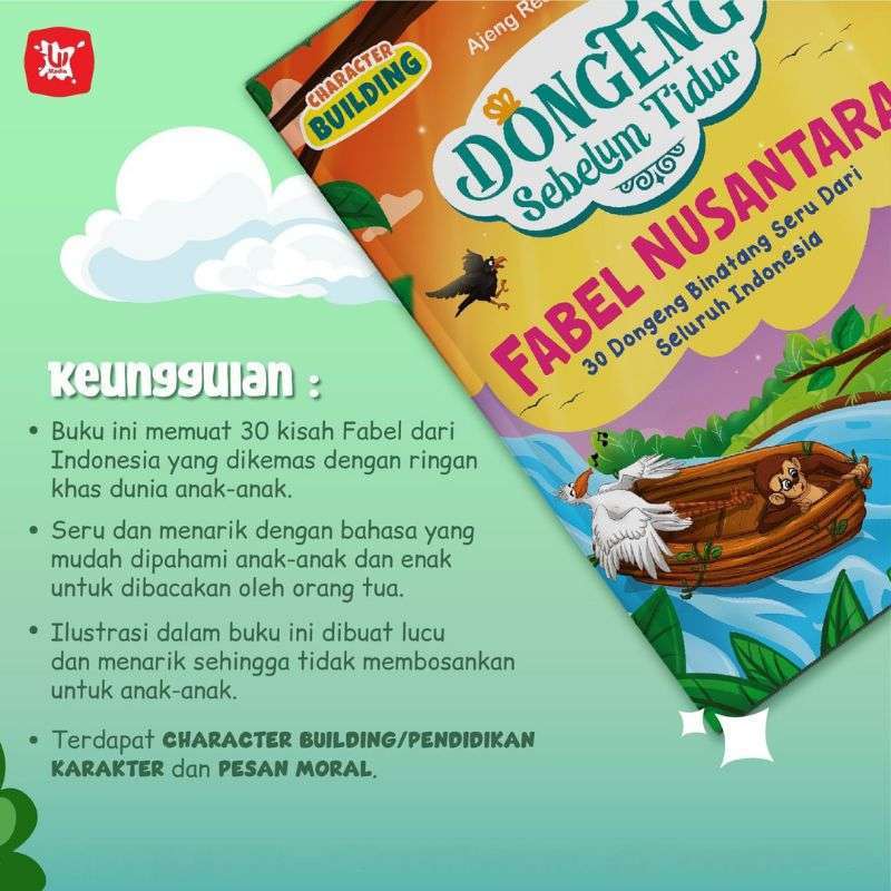 Jual Dongeng Sebelum Tidur; Fabel Nusantara Dan Fabel Dunia Populer ...