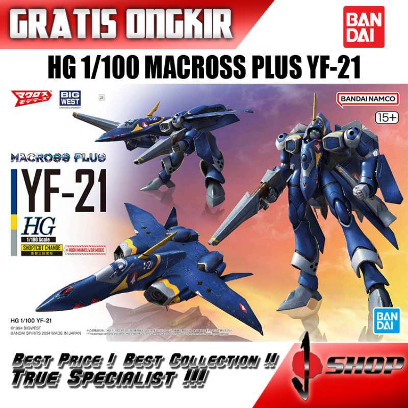 Jual HG MACROSS 1/100 MACROSS PLUS YF-21 di Seller J-SHOP INDONESIA - Gundam Fort - Kota ...