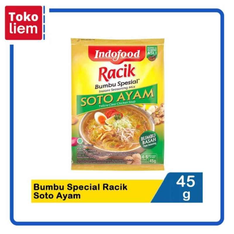 Jual Indofood Bumbu Spesial Racik Soto Ayam 45G di Seller Toko Liem ...
