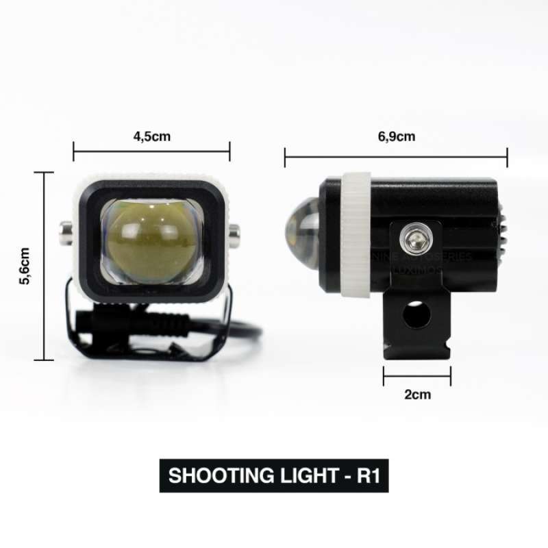 Promo Luximos R1 Lampu Led Tembak Mini Laser Motor Mobil 30 Watt ...