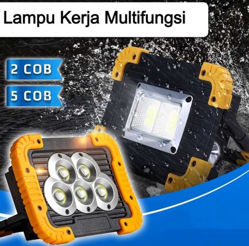 Promo Lampu Kerja Multifungsi LED Portable / Lampu Emergency Solar ...
