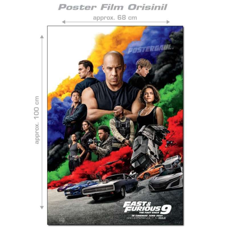 Promo Poster Film Fast & Furious 9 - Indonesian One Sheet, 68x100cm ...
