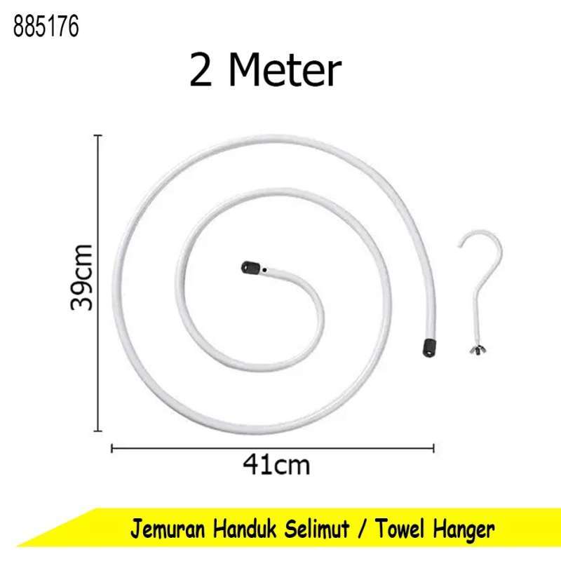 Jual flip flip Jemuran Gantungan Hanger Handuk Selimut Sprei Spiral ...