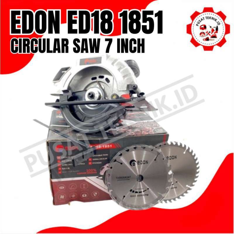 Jual CIRCULAR SAW EDON ED18 1851 MESIN GERGAJI KAYU LISTRIK EDON ED18-1851 di Seller PUSAT ...