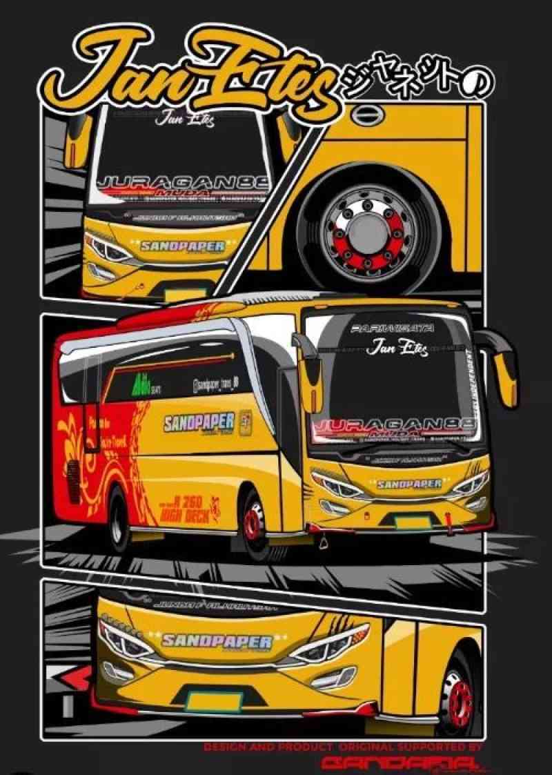 Promo Stiker Bus Mania Bus Artis Basuri Jan Ethes Laser Sticker Diskon 9 Di Seller Alenila
