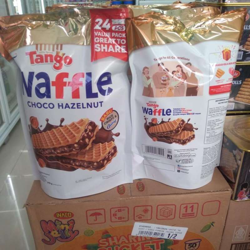 Jual Tango Waffle Choco Hazelnut 240gr-value Pack-kemasan Pouch-hampers ...