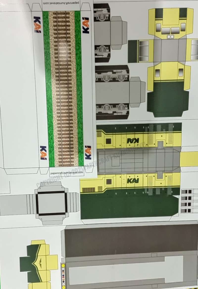 Promo Pola Papercraft Lokomotif Cc 201 Livery Vintage Skala 87 Diskon 9 ...