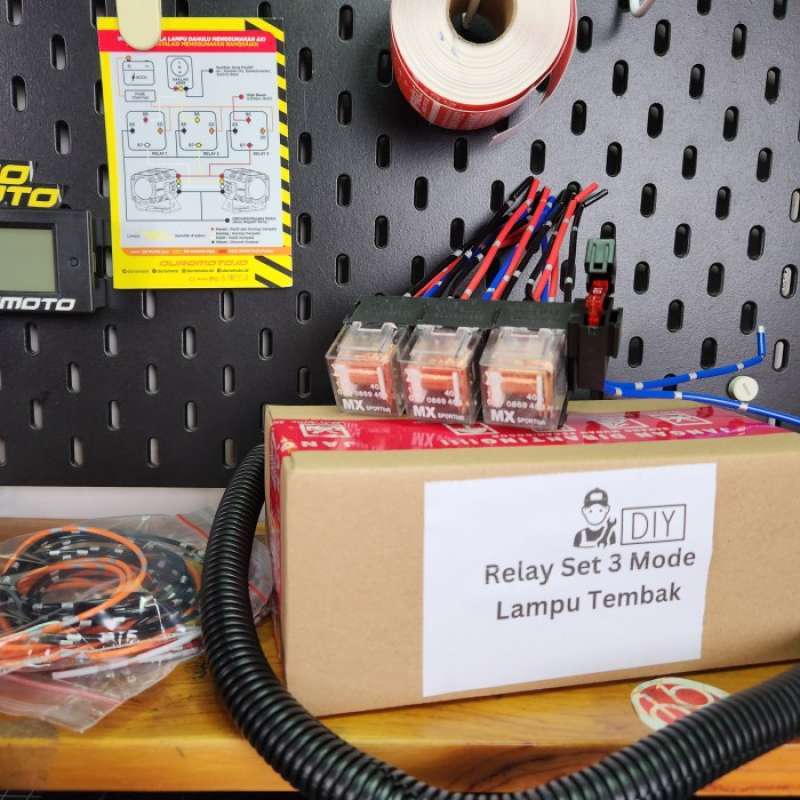 Promo DUROMOTO Relay Set Reley Lampu Tembak Motor Mobil Original ...
