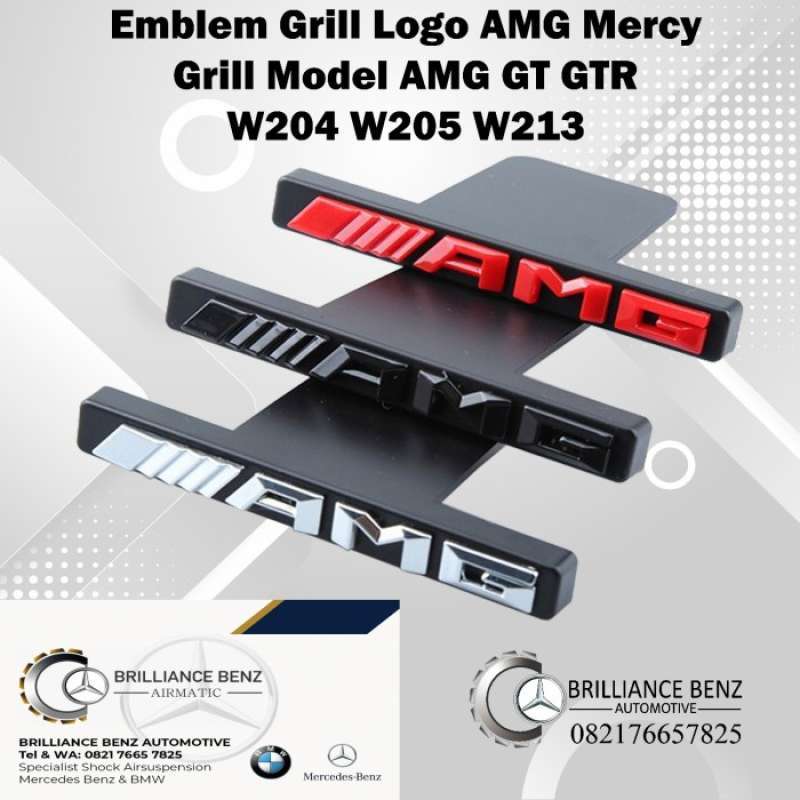 Promo New Emblem Grill Logo Amg W204 W205 W212 W211 Gtr Gt Amg Mercedes ...