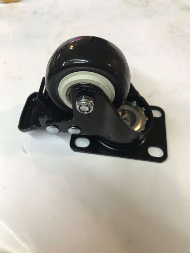 Promo Roda Pu Black 2 Putar Rem Ball Bearing /roda Caster 2inch Black ...