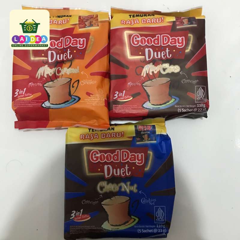 Jual Good Day Duet Kopi Instant 3in1 - Choco Nut 5x22g di Seller la ...