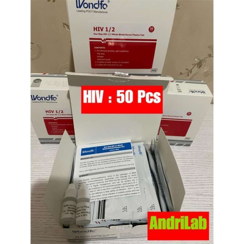 Promo Hiv Strip Standart Reagen Isi 50 Test Diskon 33% Di Seller Jaya ...