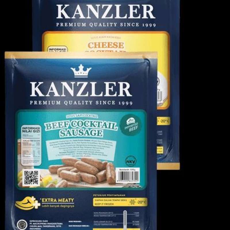 Jual Sosis Sapi Kanzler Beef Cocktail Sausage 500 g di Seller Deira ...