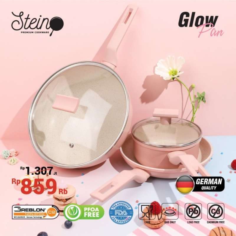 Promo [Free Bubble] Steincooare Stein Glow Pan Glowpan Complete Set 5 ...