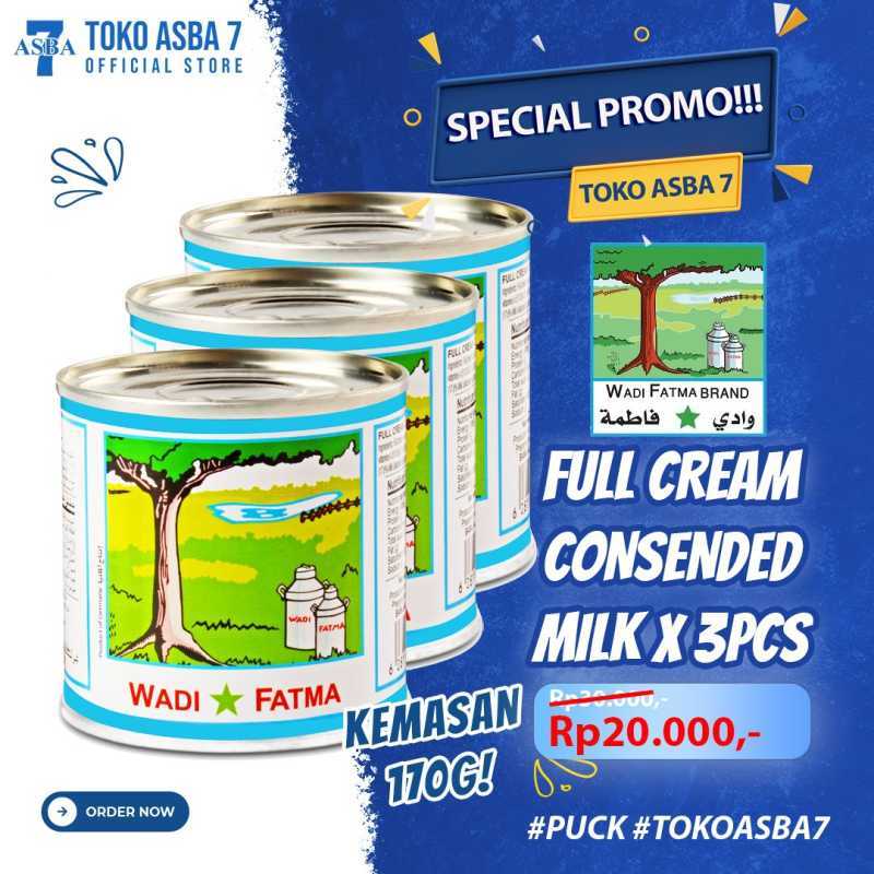 Jual Wadi Fatma Full Cream Condensed Milk 170g X 3 Pcs Di Seller Toko ...
