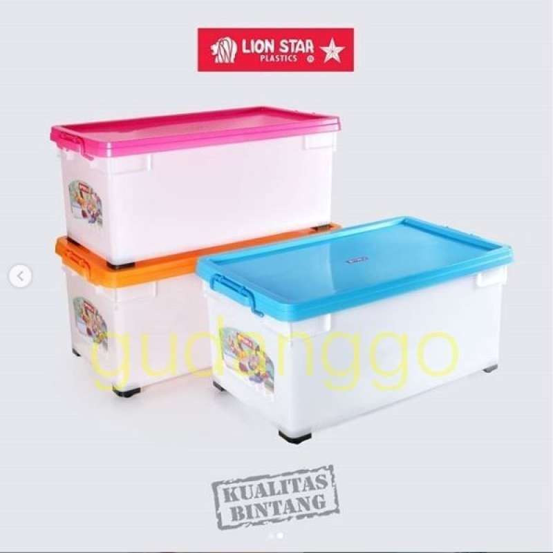 Promo (CARGO) Tugo Container 60 Liter VC-12 Lion Star Storage Box Tebal ...