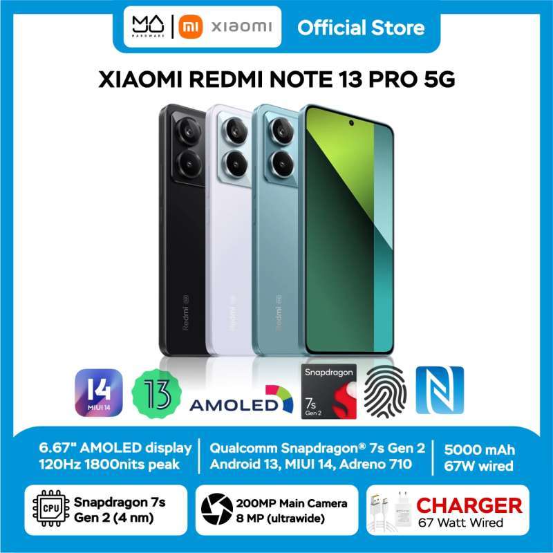 Jual Xiaomi Redmi Note 13 Pro 5g 8/256gb Garansi Resmi Di Seller Maju ...