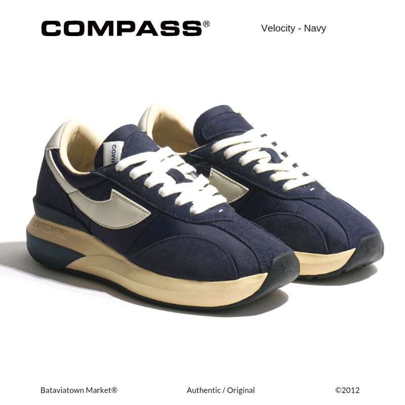 Promo Sepatu Compass Retrograde Velocity - Navy Diskon 3% Di Seller ...