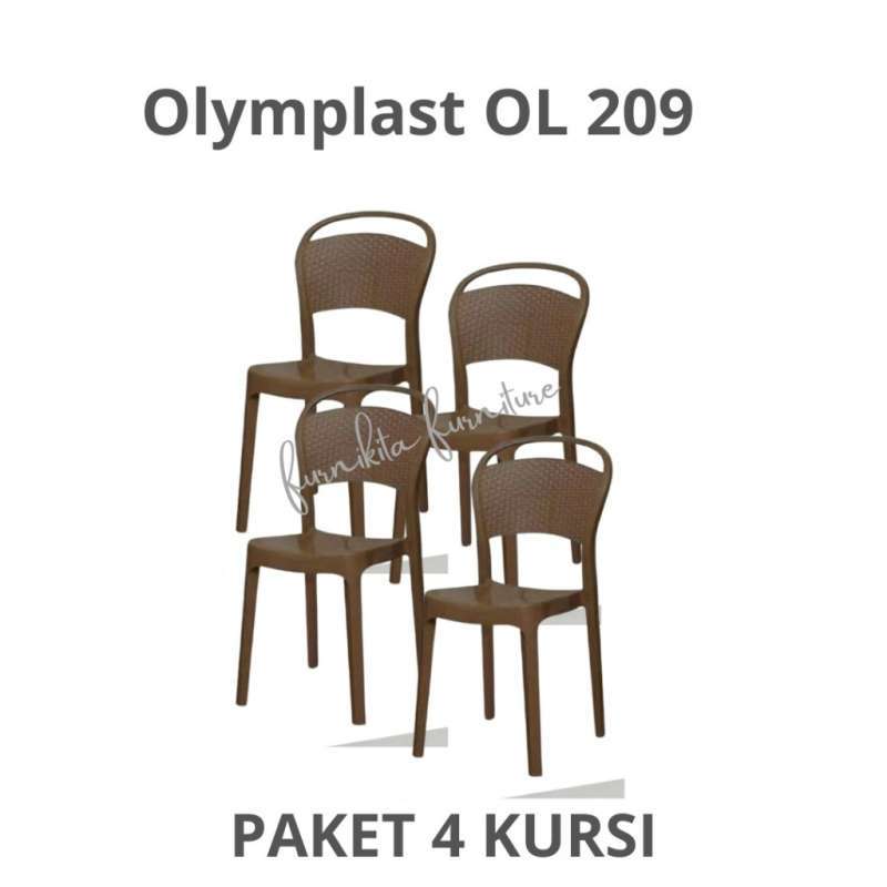 Jual Kursi Plastik Rotan Anyaman Olymplast Ol 209 R Di Seller Furnideco ...