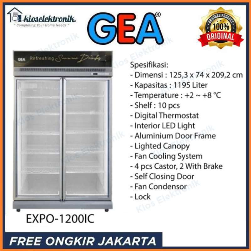 Jual Gea Showcase 2 Pintu Expo 1200 Ic 1200ic Expo1200ic Jabodetabek Di ...