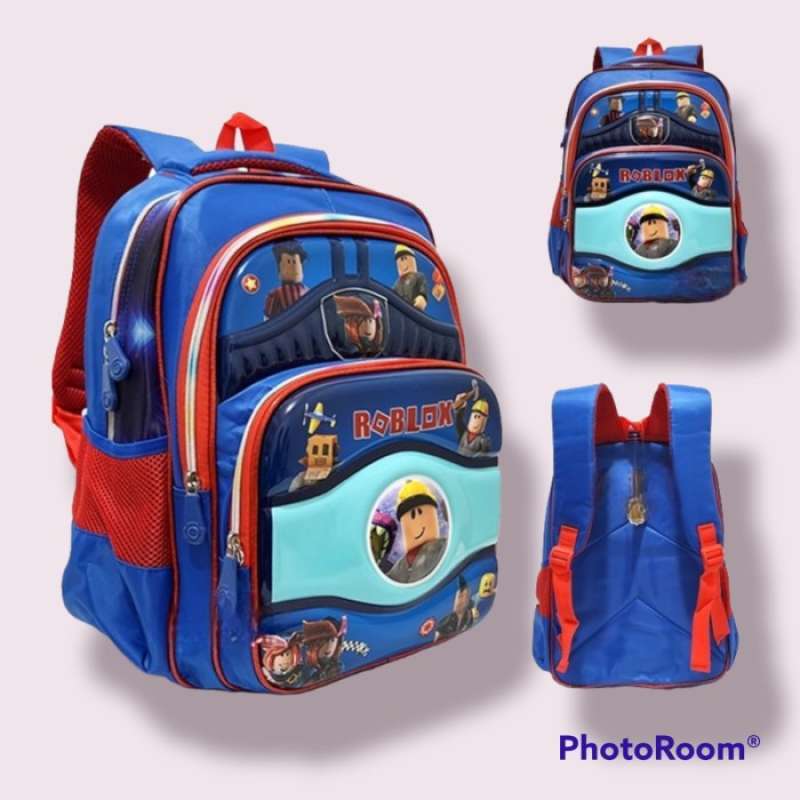 Promo tas TK Roblox Minecraft tas anak sekolah impor anak laki - biru ...