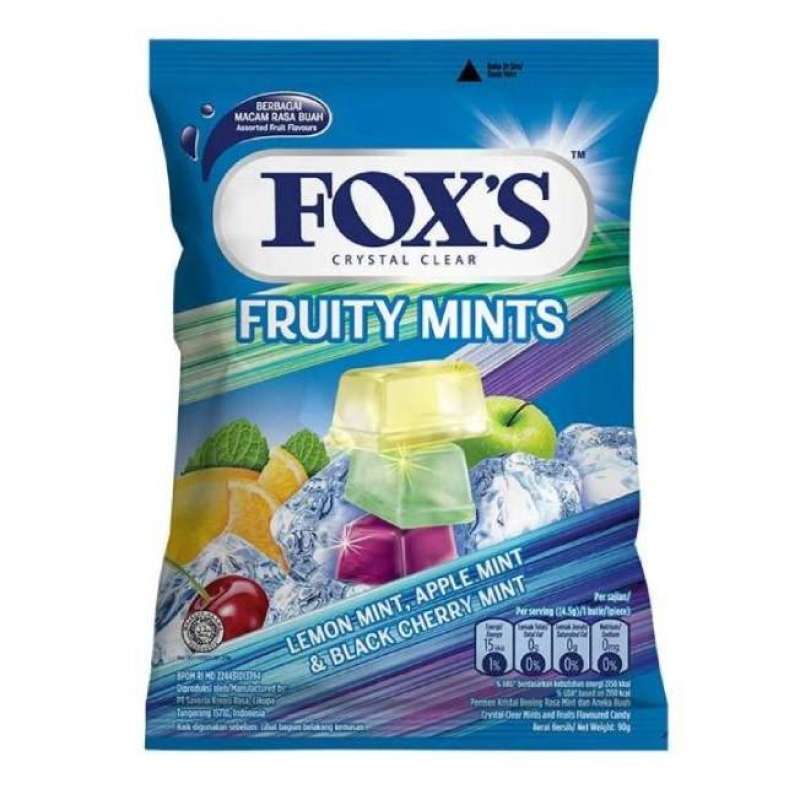 Jual Permen Fox's Fruit 90 G Isi 20 Butir / Pack - Fruity Mint Di ...