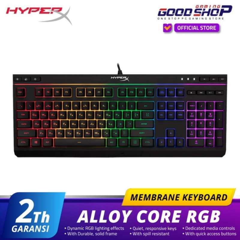 Promo HyperX Alloy Core RGB - Membrane Gaming Keyboard Diskon 9% di ...