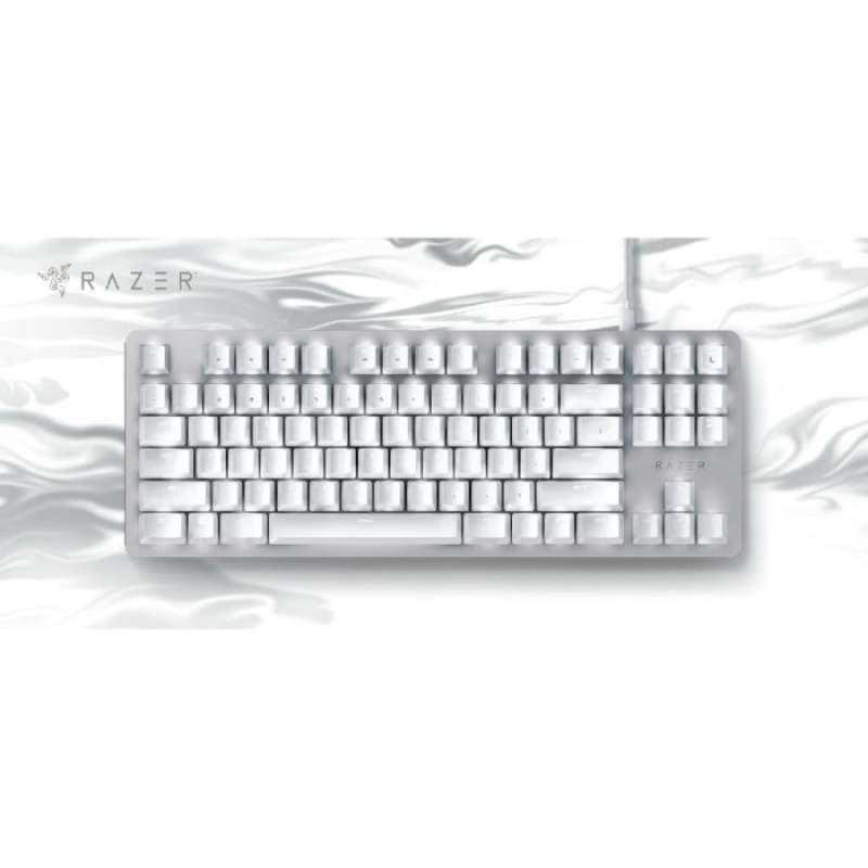 Promo Razer Blacidow Lite Mercury White TKL Mechanical Gaming Keyboard ...