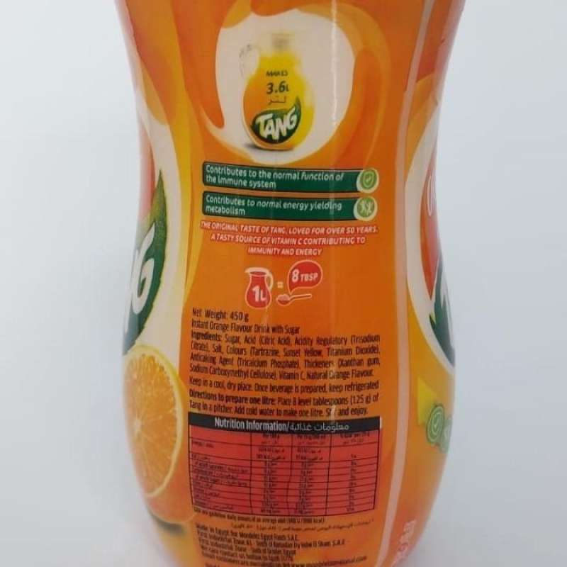 Jual Minuman bubuk rasa orange tang asli serbuk original 450 g di ...