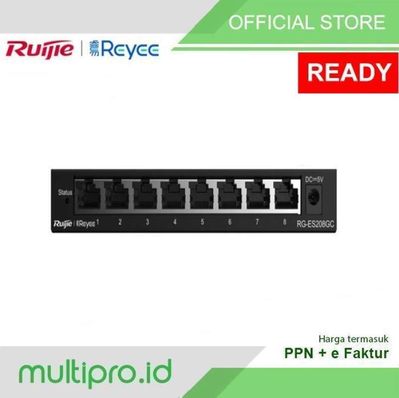 Jual Ruijie Reyee RG-ES208GC 8 Port Gigabit Cloud Managed Switch di ...