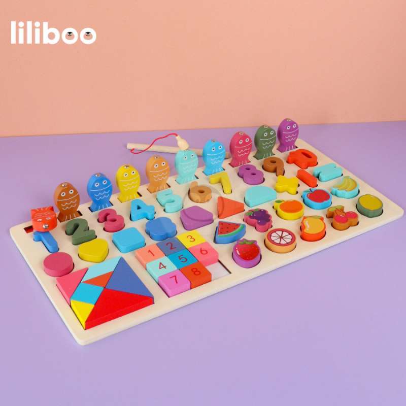Promo Liliboo Aika Mainan Edukasi Anak Montessori Kayu Puzzle Board 3d ...