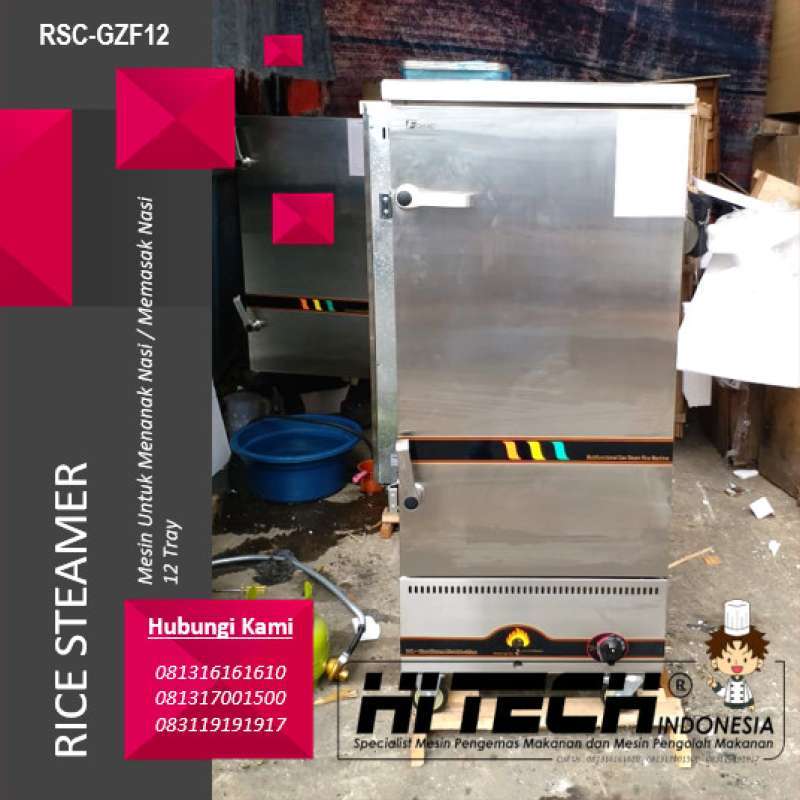 Jual Gas Rice Steamer 12 Tray Fomac Rsc-Gzf12 Mesin Penanak Nasi 12 Rak New di Seller Carthinks ...