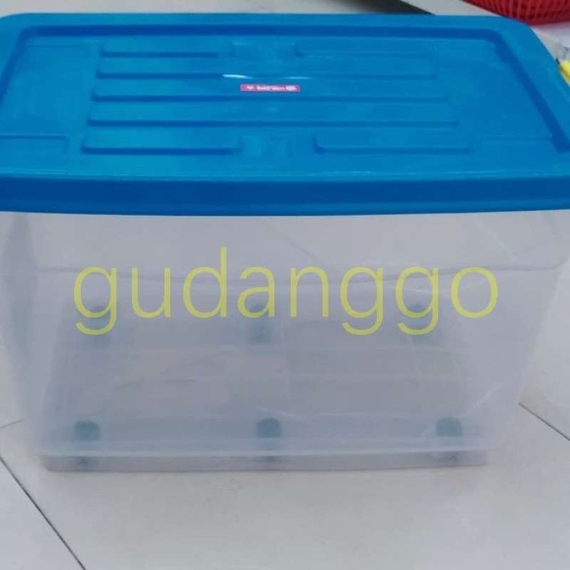 Promo Wagon Container 100 Liter VC-20 Lion Star Box Transparan Bening ...