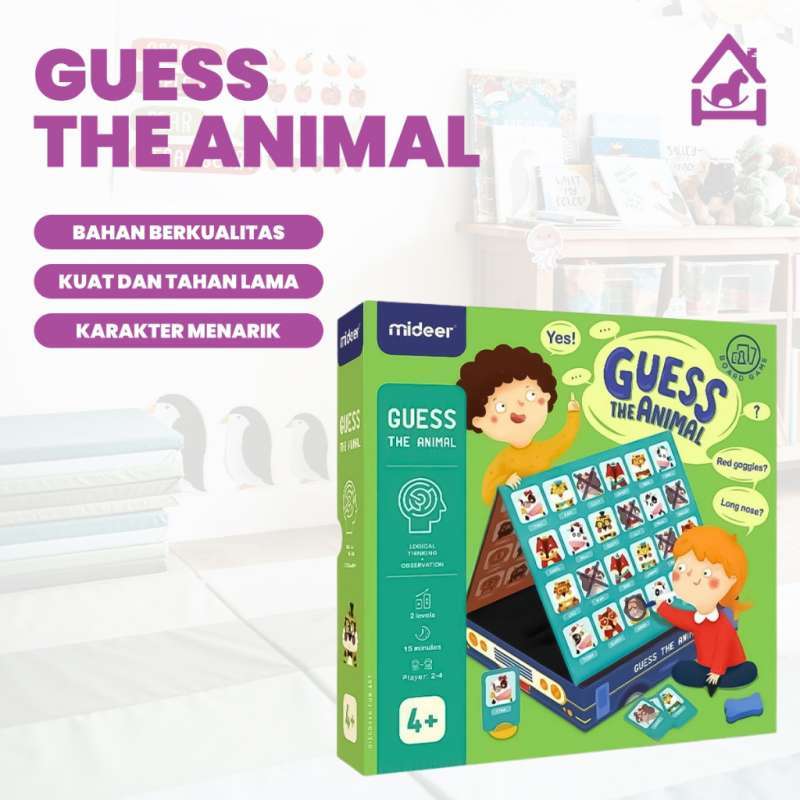 Jual Mideer Yogi Card/guess Animal/logical Game/my First Cognitive/stikerl2 Di Seller Happy Play ...
