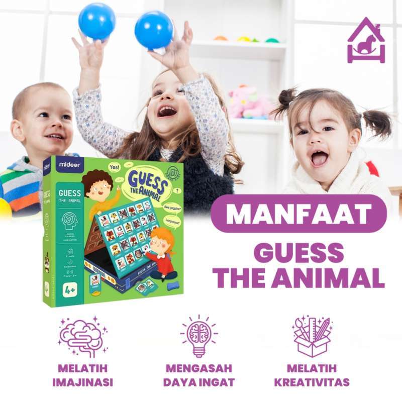 Jual Mideer Yogi Card/guess Animal/logical Game/my First Cognitive/stikerl2 Di Seller Happy Play ...