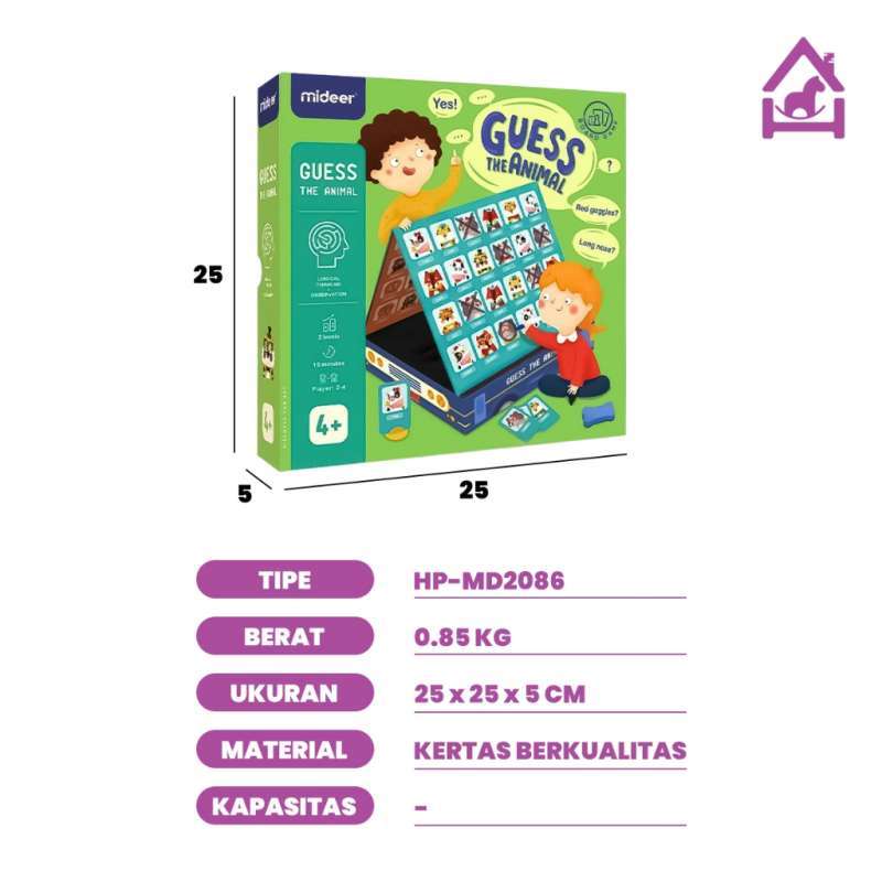 Jual Mideer Yogi Card/guess Animal/logical Game/my First Cognitive/stikerl2 Di Seller Happy Play ...