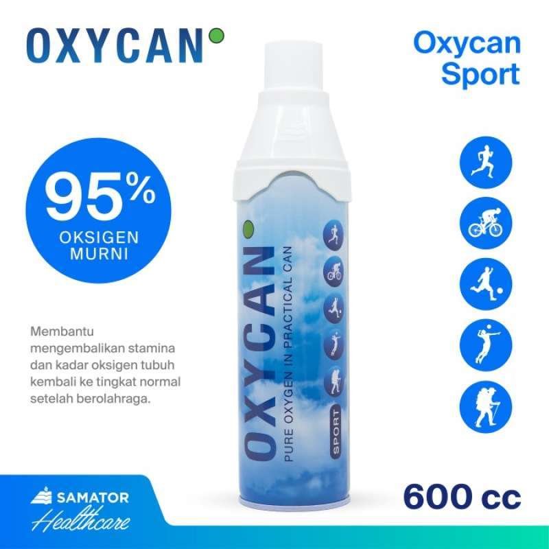 Promo Samator Oxycan Sport 600 cc | Kaleng Tabung Oksigen Portable ...