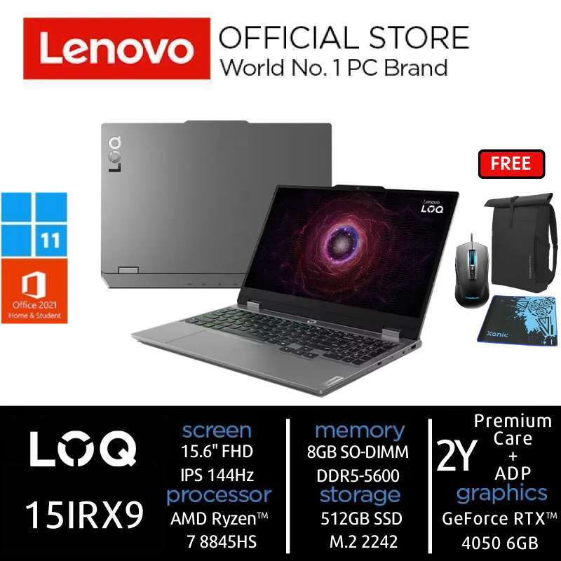 Promo Lenovo LOQ 38ID Laptop Gaming [R5 8645HS/8GB/512GB SSD/RTX4050 ...