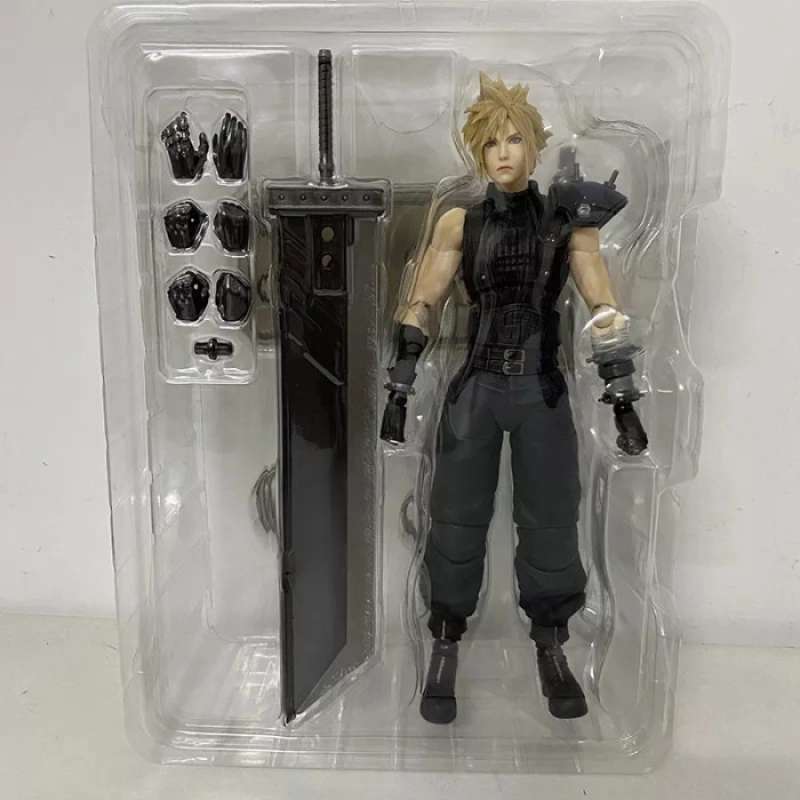 Promo Playarts Kai Final Fantasy 7 Remake Cloud Strife Play Arts Figure ...